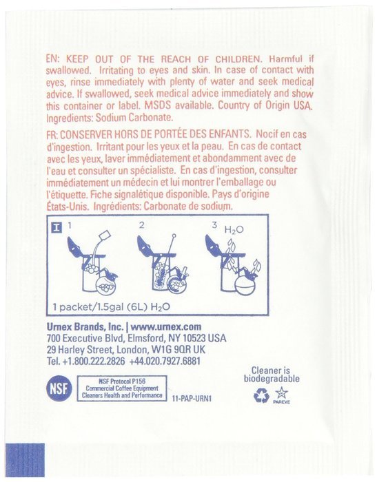 URNEX URN & BREWER CLEANER, 200 - 1oz Packets N2 free image download