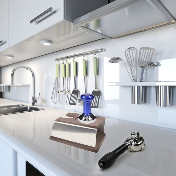 Coffee Temper Stand, DLAND Sturdy Stainless Steel Tamping Stand for ...