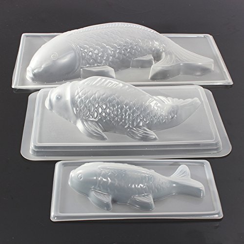Bluelover Koi Fish 3D Mold Cake Chocolate Mould Jelly Sugar Craft Mold ...