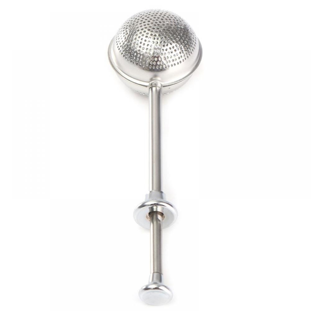 MAXGOODS Fine Metal Ball Push Tea Leaf Herbal Lock Infuser Teaspoon ...