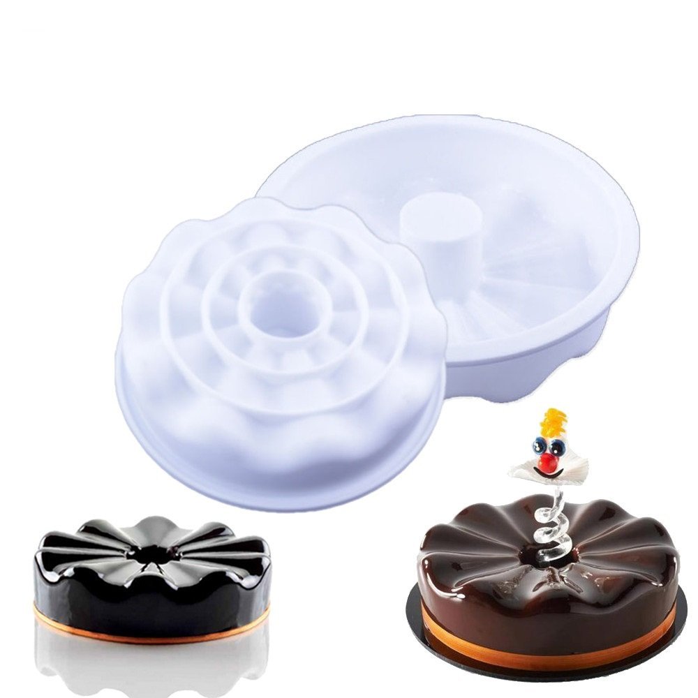 Disc Fancy Design Silicone Mousse Cake Mould Soap Mold Silicone ...
