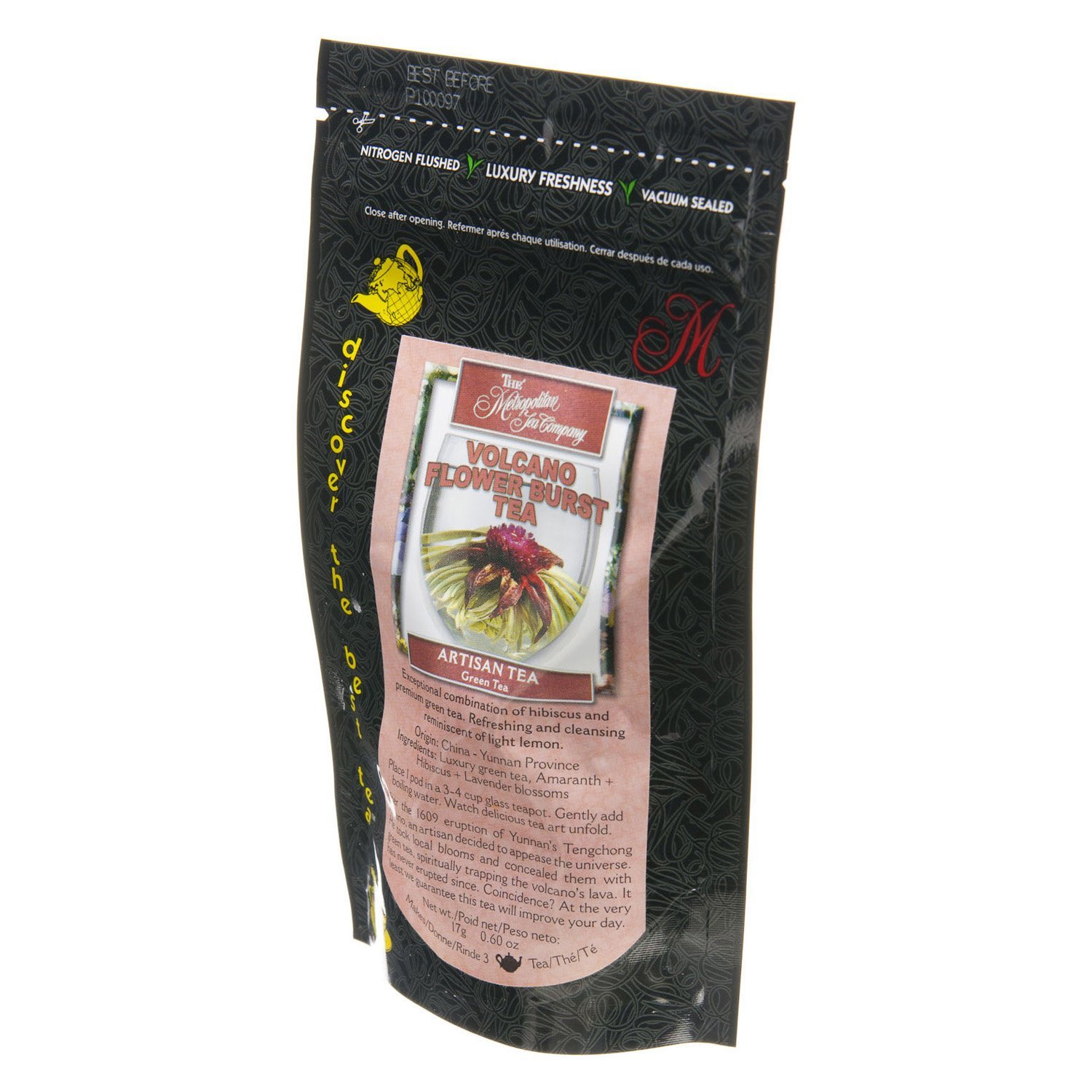 Metropolitan Tea Discovery Artisan Flowering Tea Pack, Volcano Flower ...