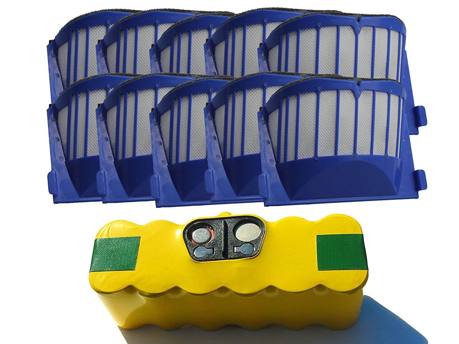 Replacement iRobot Roomba 552 Pet Series Battery and AeroVac Filters ...