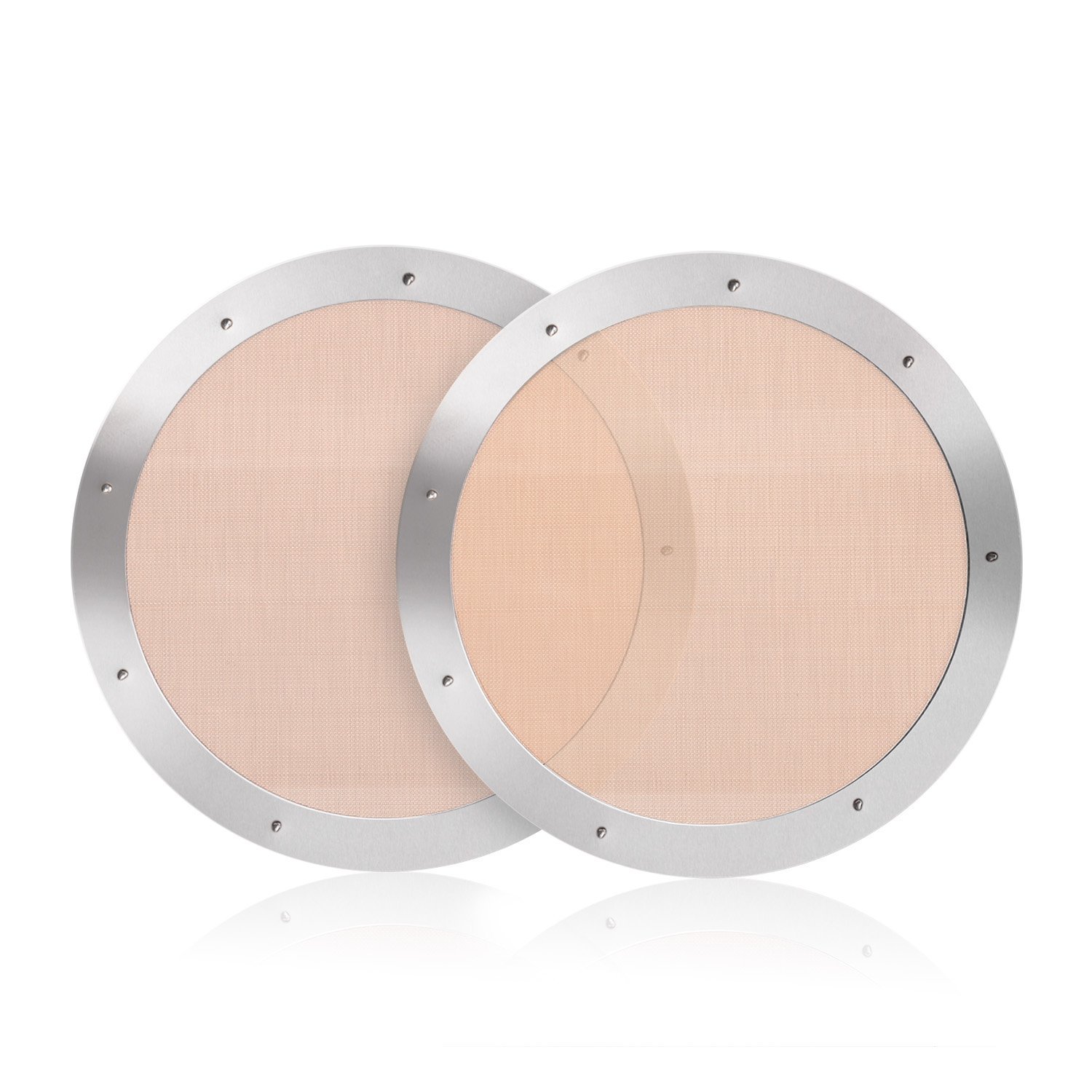 Nicelucky 2-Pack Gold Reusable Stainless Steel Mesh Filters for ...