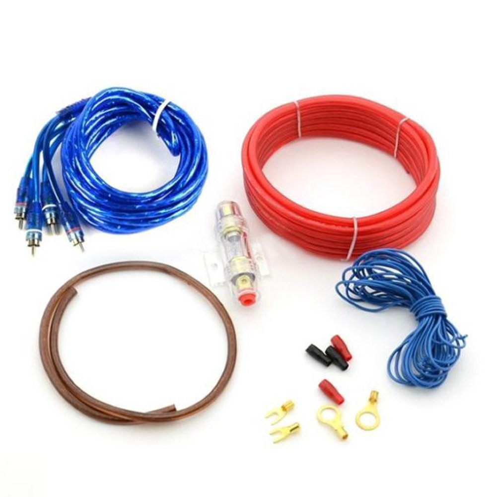 Yosoo 1500W 8GA Car Amplifier Audio Power Cable Subwoofer Wiring ...