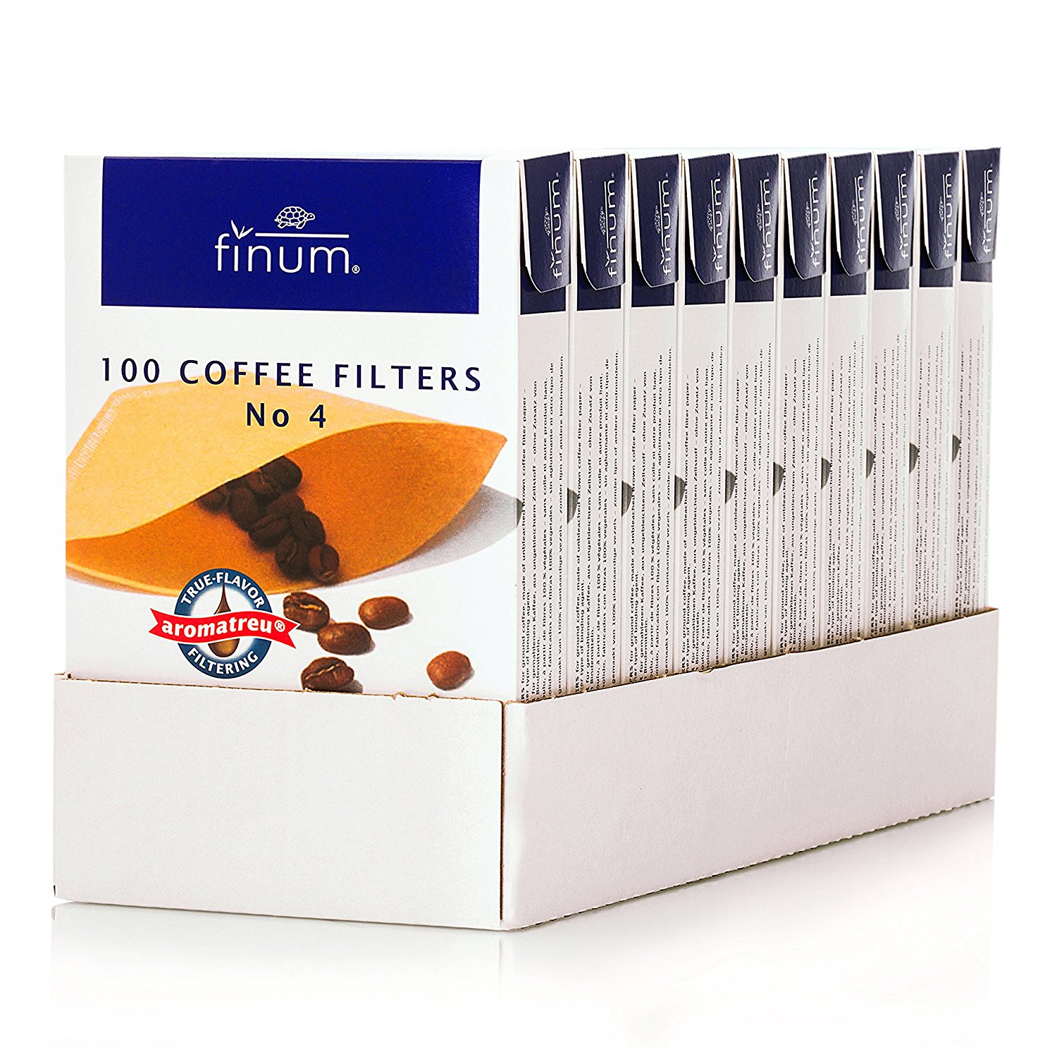 100 Coffee Filters No. 4 (10 retail packages per display tray) N4 free ...