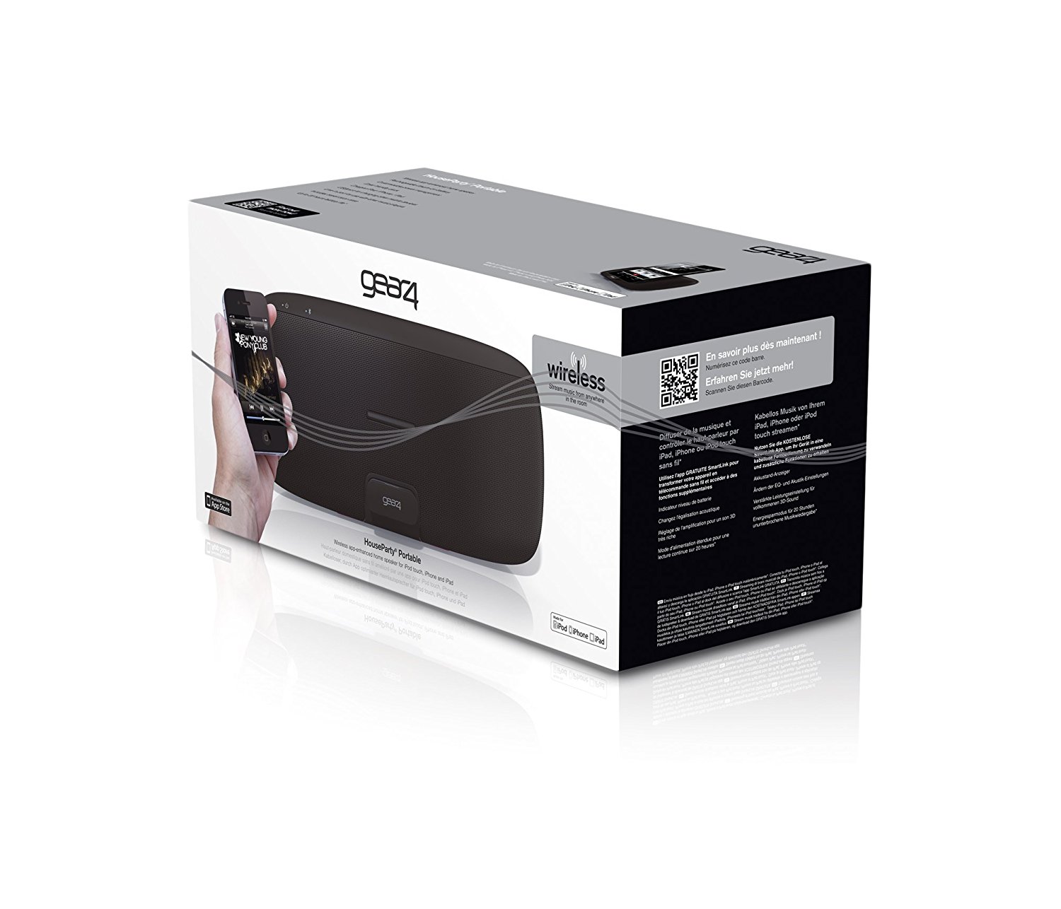 Gear4 HouseParty Portable Docking Speakers for MP3 Players (Black) N9 ...