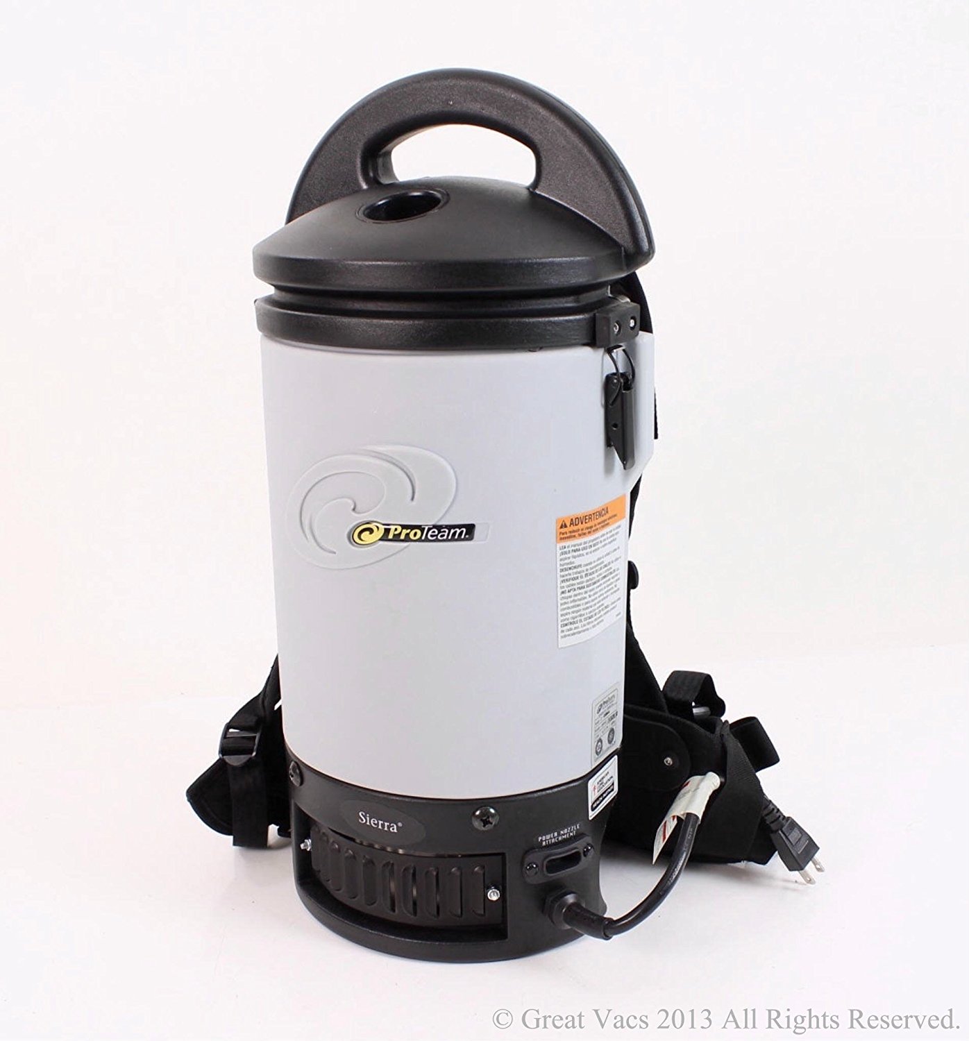 New Sierra Backpack Proteam Commercial Vacuum Cleaner with 1 1/2 tools ...