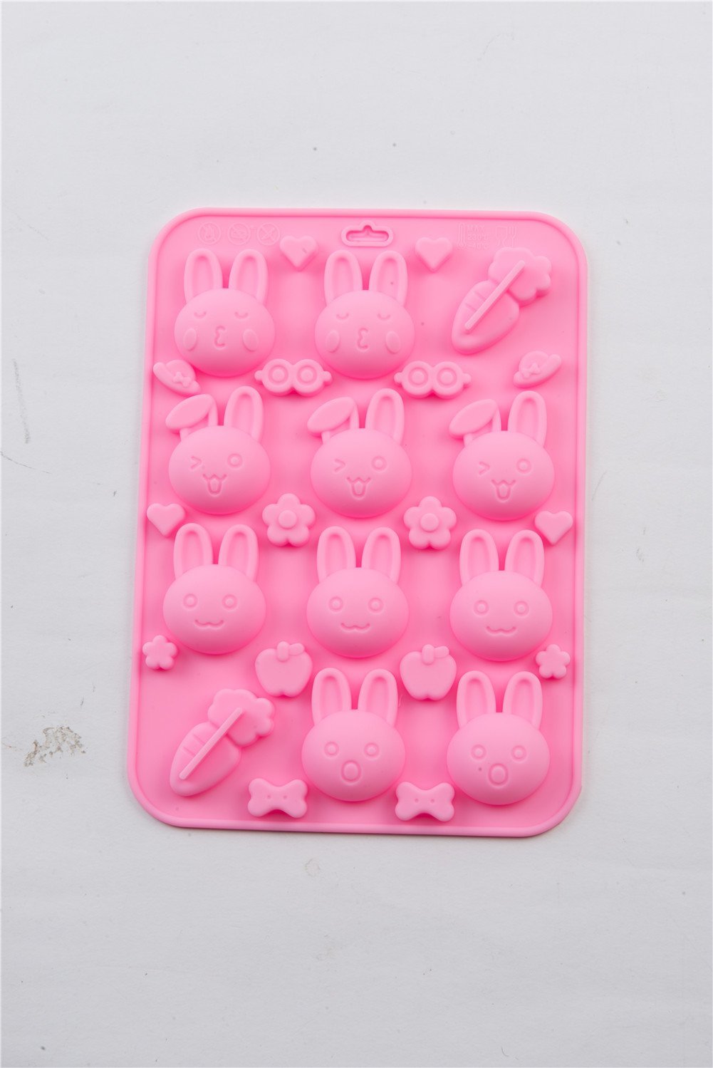 Multi-hole Silicone Lovely Rabbit Chocolate Ice Mold Cake Baking Mould ...