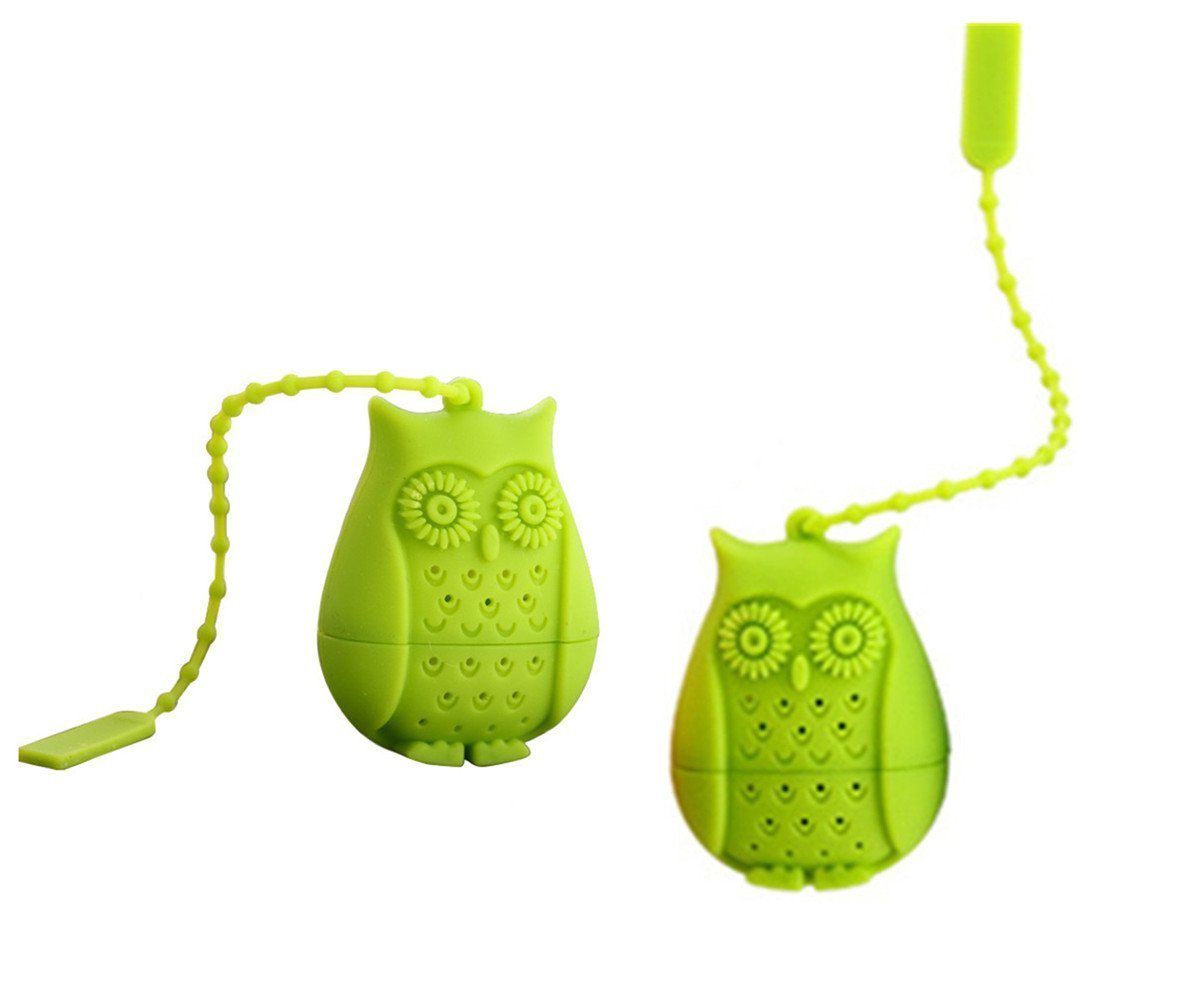 Padshow 2-PCS Owl Tea Infuser Tea Strainer/ Filters Loose Leaf Tea ...