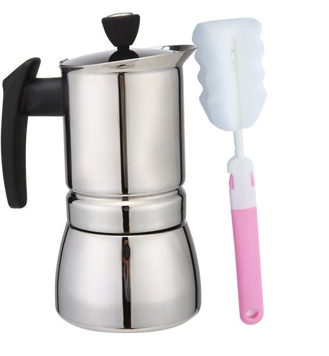 Generic 300 ML, 6 Cup Stainless Steel Moka Espresso Latte Percolator ...