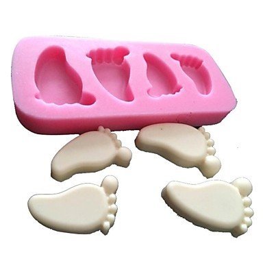 Y&XL&H Baby Feet Silicone Mold Fondant Chocolate Cake Decorating Tools ...