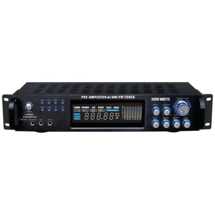 Pyle Pro P3001AT 3000W Hybrid Amp & AM/FM Tuner W/ 2 RCA inputs ...