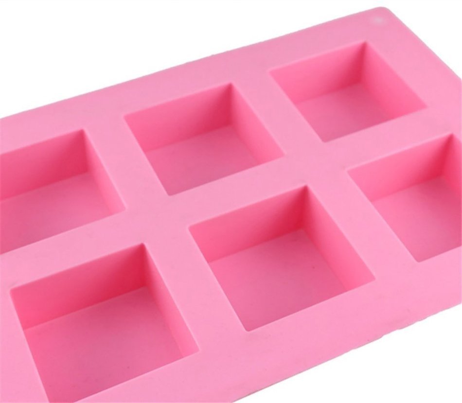 C-Pioneer Silicone Fondant Cake Mold square Soap Chocolate Candy Mould ...