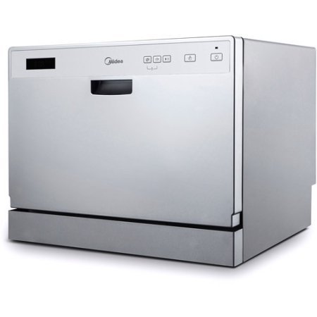 Midea MDC3203DSS3A 6-Place Setting Countertop Dishwasher, Silver color ...