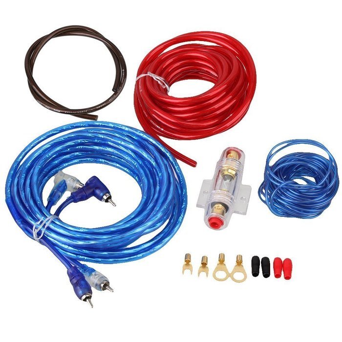 Yosoo 1500W 8GA Car Amplifier Audio Power Cable Subwoofer Wiring ...