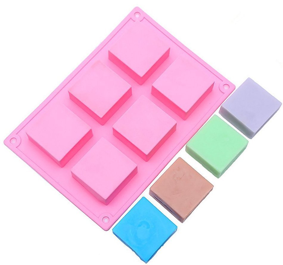 C-Pioneer Silicone Fondant Cake Mold square Soap Chocolate Candy Mould ...