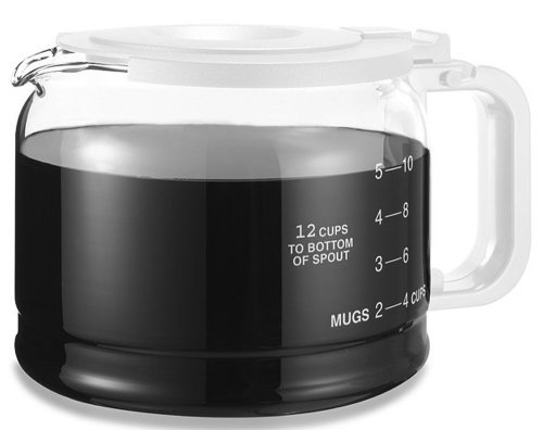 Medelco 12 Cup Glass Pause & Serve Universal Replacement Carafe - White ...