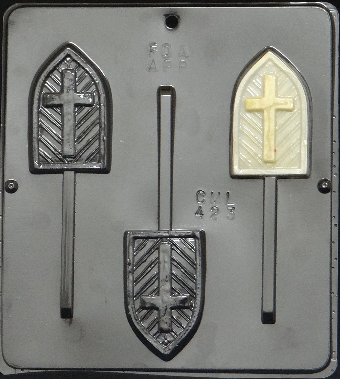Cross on Window Lollipop Chocolate Candy Mold Religious 423 free image ...