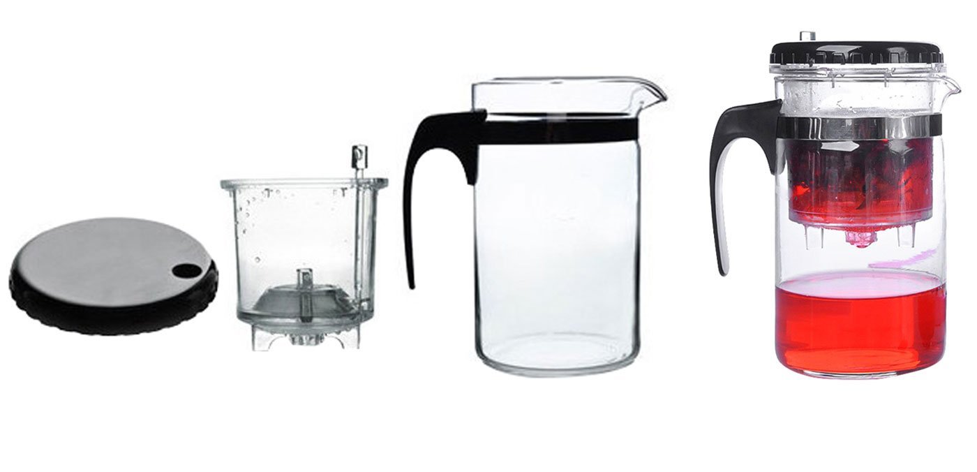 Vivoice Teapot Tumbler Infuser Perfect Loose Tea Leaves Maker Easiest ...