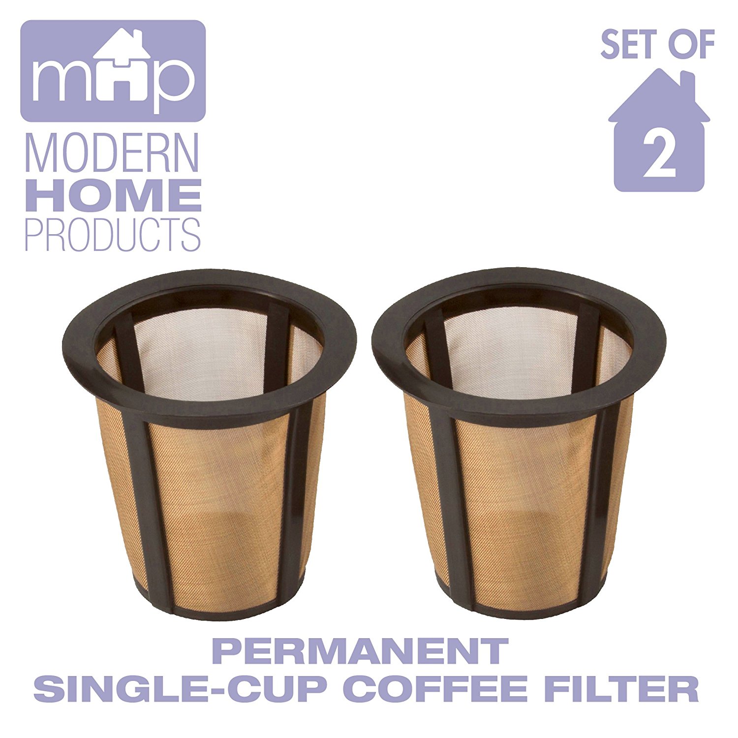 Permanent Universal Single-Cup Replacement Coffee Filter, Set of 2 free ...