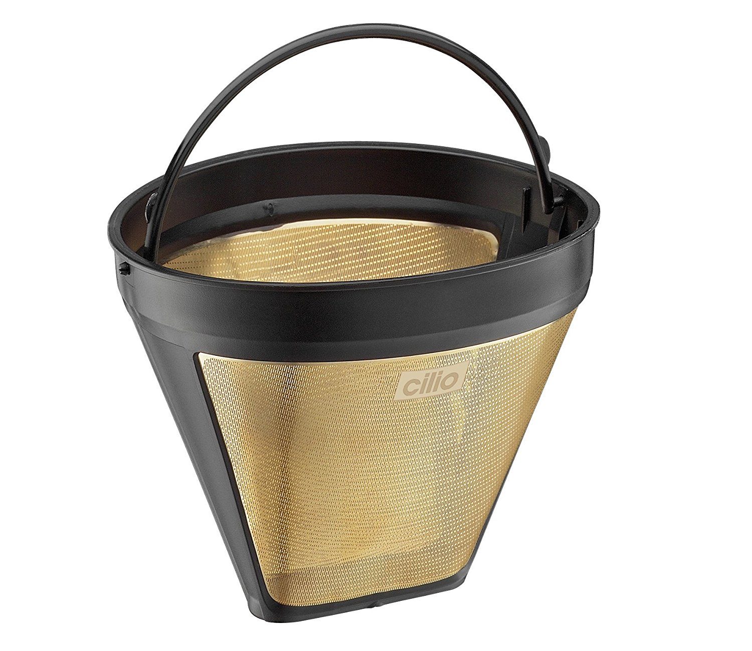 Cilio Premium Reusable Mesh Size 2 Gold Coffee Filter N2 free image ...