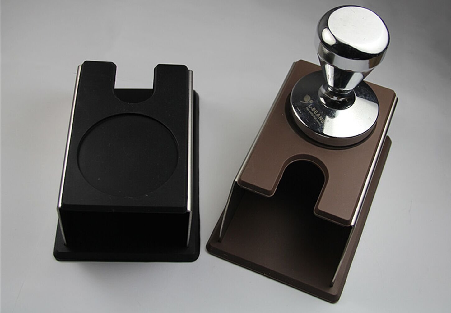 SMKF Coffee Tamper Stand, TAMPING STAND Sturdy Stainless Steel Tamping ...