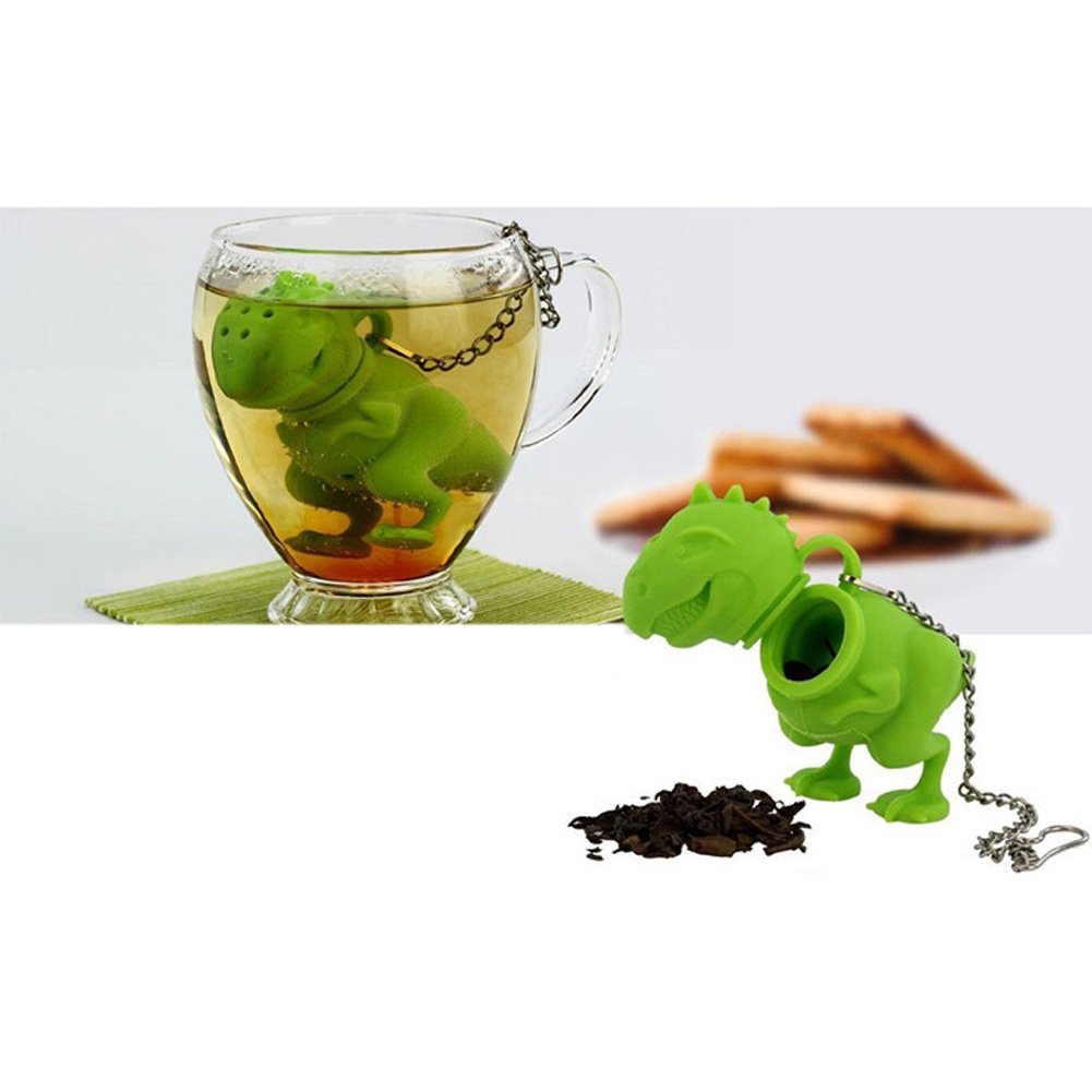 Gaosaili Creative Tea Rex Dinosaur Tea Infuser Green N4 free image download