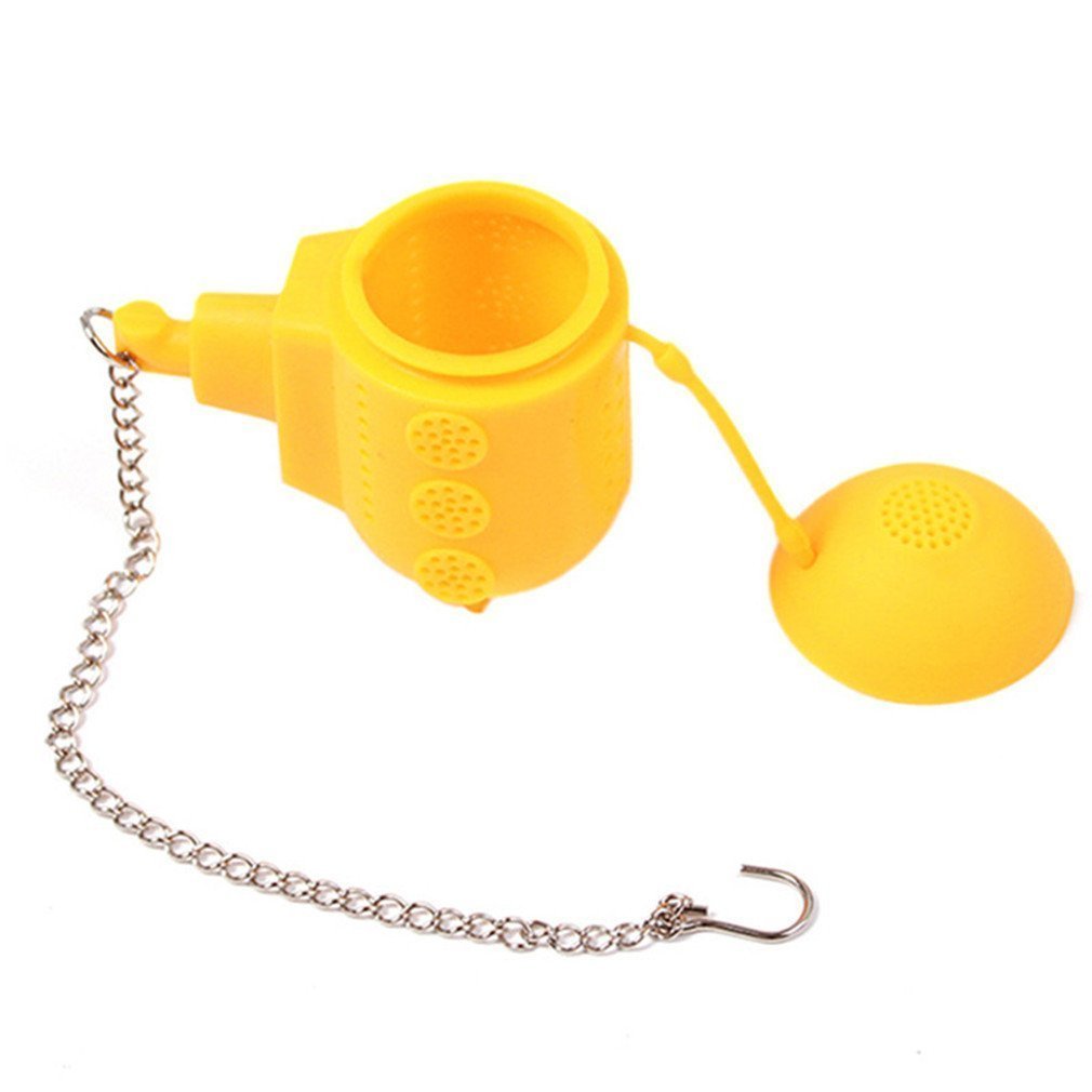 HENGSONG Mini Submarine Tea Loose Infuser Chain Filter Diffuser ...