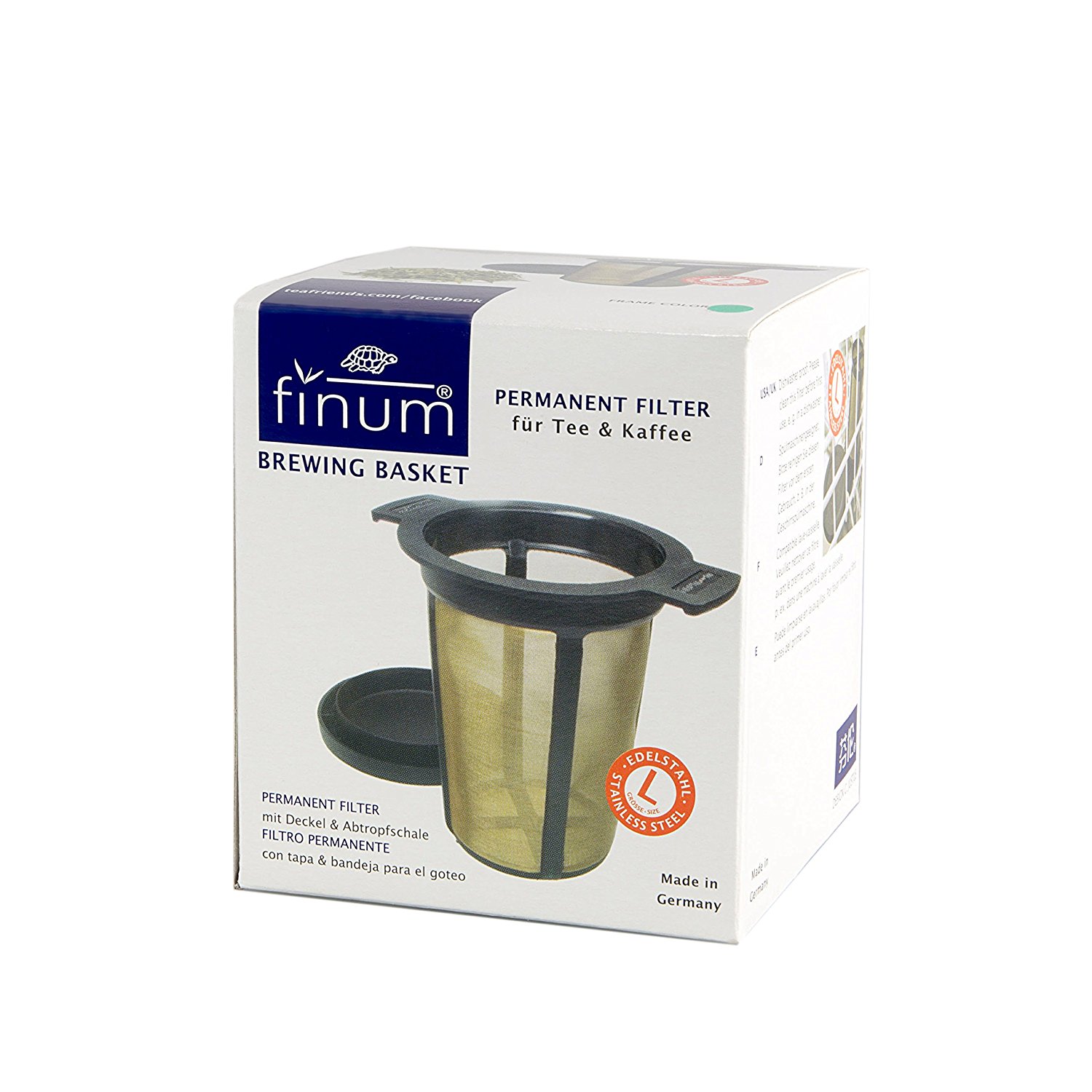 Brewing Basket L - Permanent Tea Filter, green (18 retail units per ...