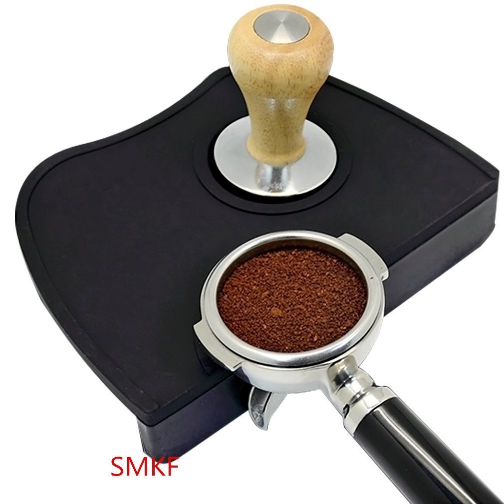 SMKF Espresso Tamping Mat Tamper Holder Dropped Edge Corner Silicone ...
