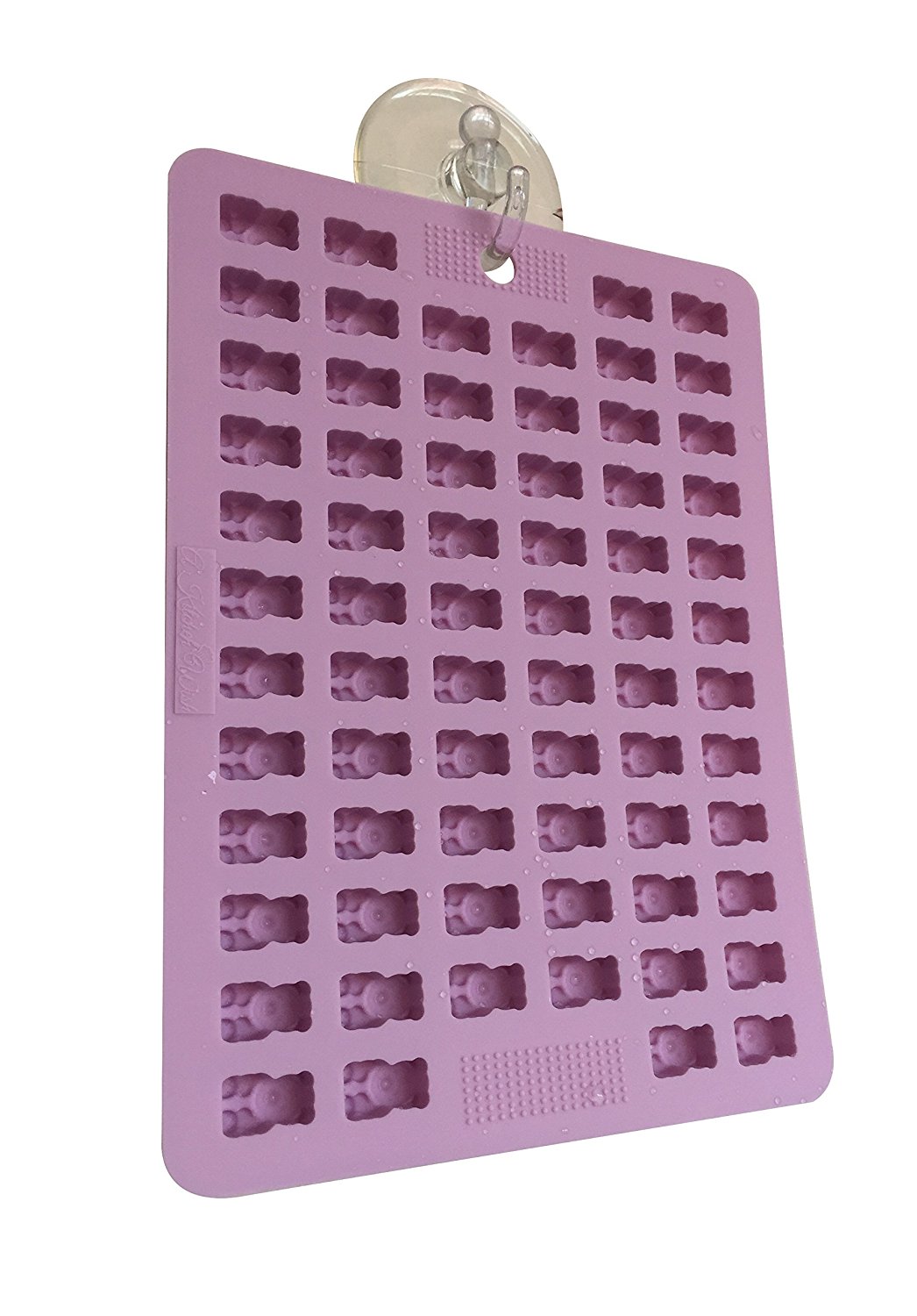 2 Pack (136 Bears) Gummy Bear Candy Mold - 68 Cavities - Bonus Dropper ...