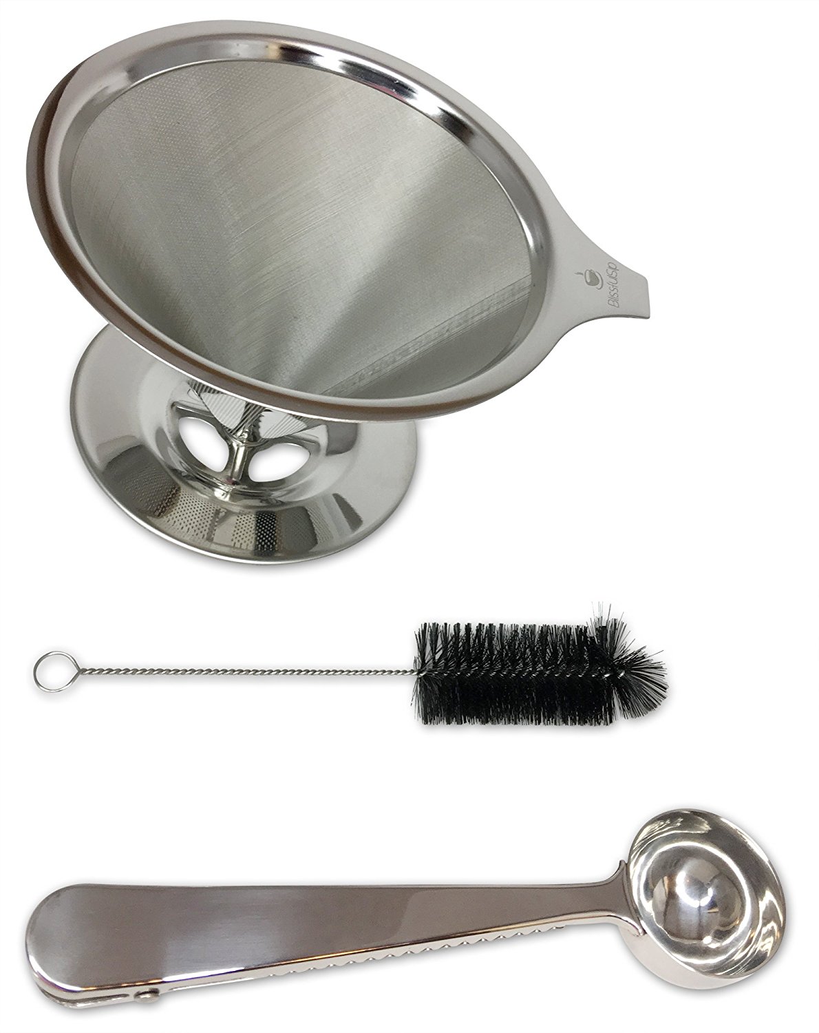 Blissful Sips Pour Over Coffee Filter (Single Cup) – Stainless Steel ...