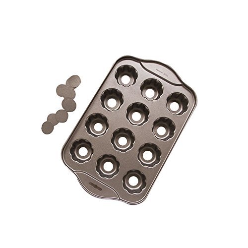 Startony Non Stick Muffin Cupcake Molds 12 Cups Baking Pan Loose Base ...