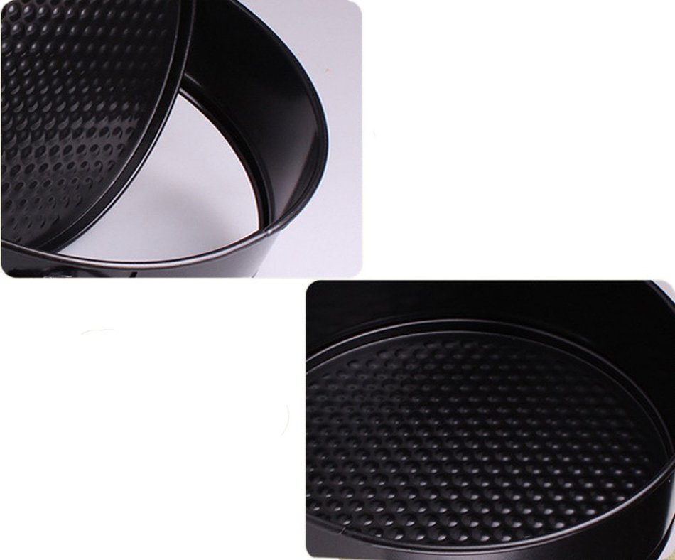 Round Cake Pan Molds for Baking 9 Inch Black Stainless Steel Baking Pan ...