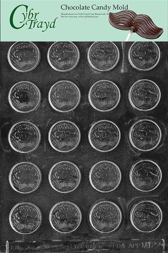 Cybrtrayd M122 Small Coins Chocolate Candy Mold with Exclusive ...