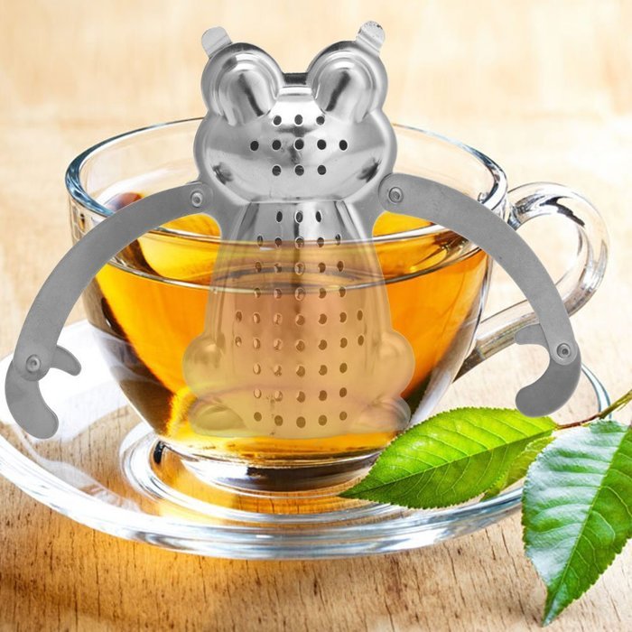 Kangnice Stainless Frog Tea Infuser Diffuser Loose Leaf Strainer Herbal ...