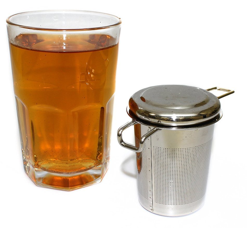 Stainless Steel Brew-In-Mug Single Serve Tea Infuser with Long Handle ...