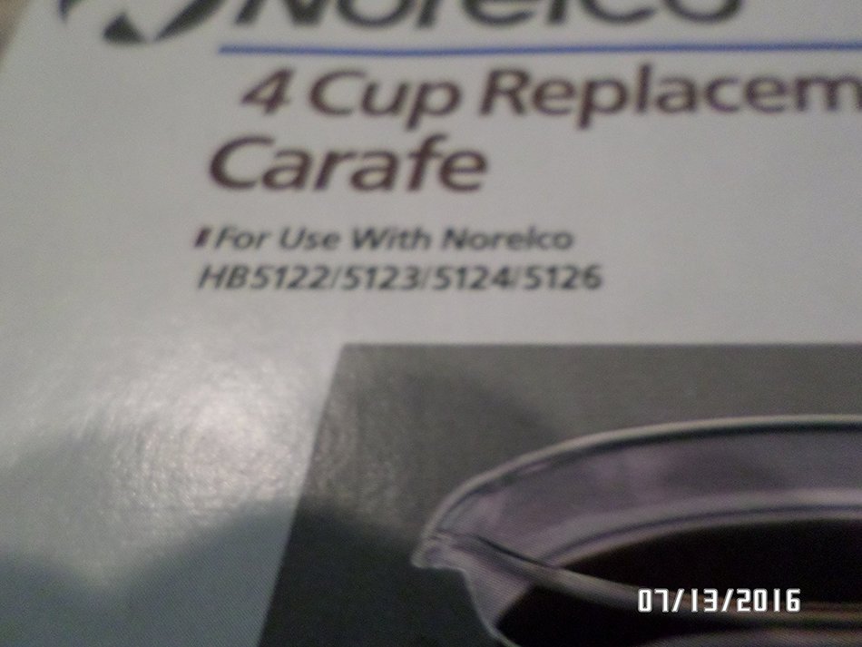 Norelco 4 cup Replacement Carafe N3 free image download