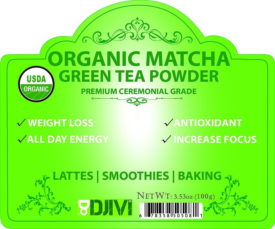 Dodjivi Organic Matcha Green Tea Powder, Premium Ceremonial Grade (1st ...