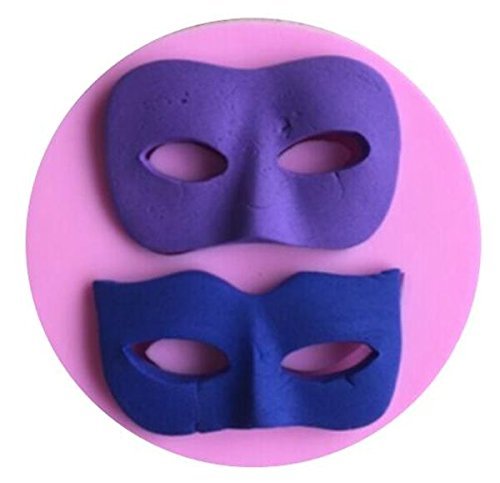 Masquerade Mask Silicone Mold for Fondant, Gum Paste, Chocolate, Crafts ...