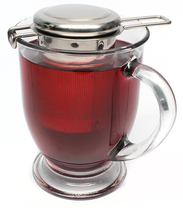 Stainless Steel Brew-In-Mug Single Serve Tea Infuser with Long Handle ...