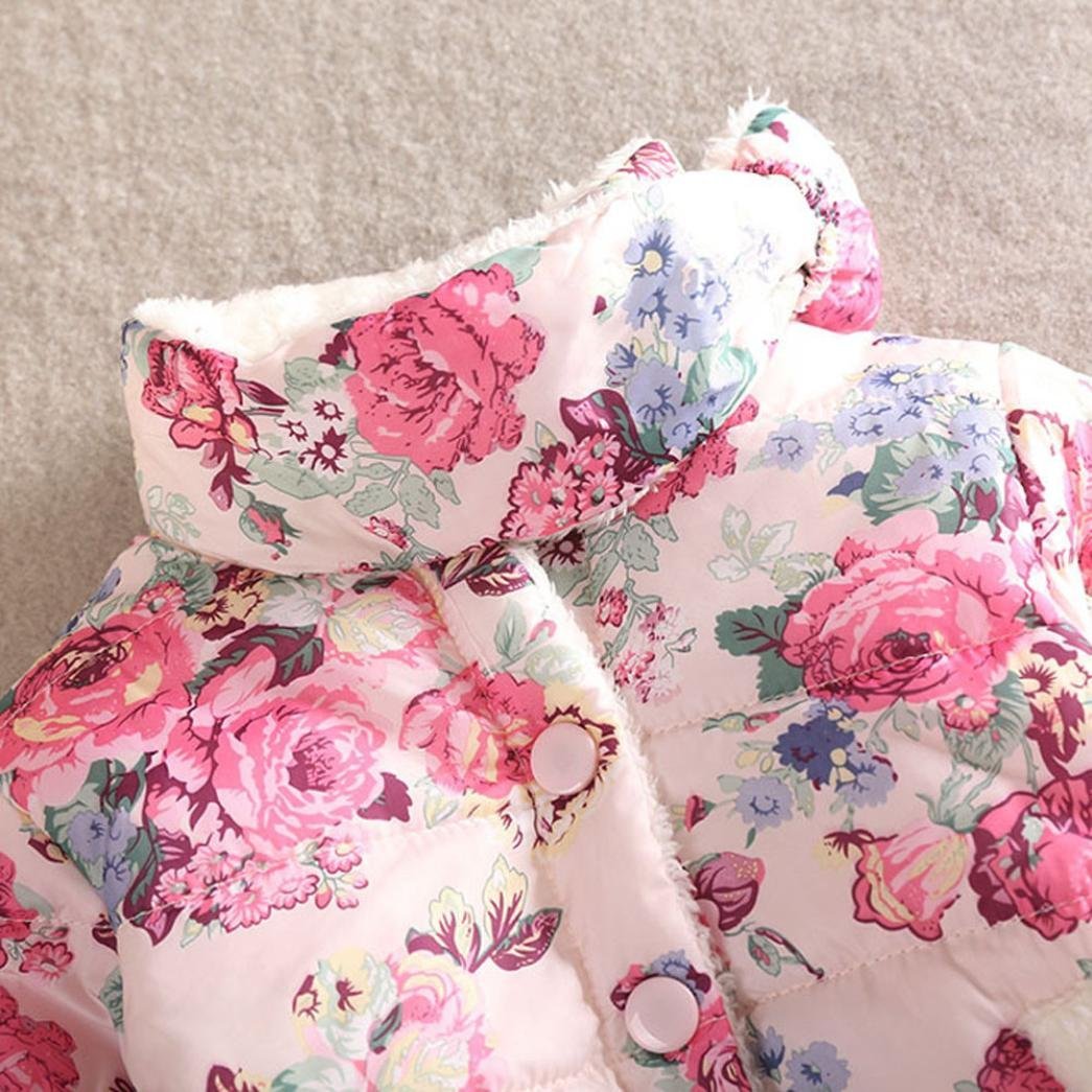 Coat ,BeautyVan Kids Child Girl Flowers Coat Jackets Winter Thick Top ...