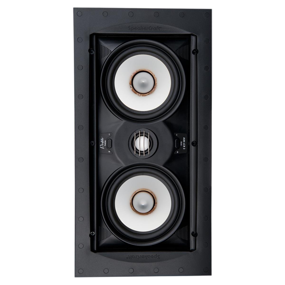 SpeakerCraft Profile AIM LCR5 Three In-Wall Speaker with Aimable Woofer ...