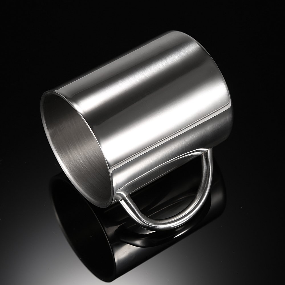 Backpacking mug Double-Wall Stainless Steel Drinking Coffee Tea Cup Tub ...