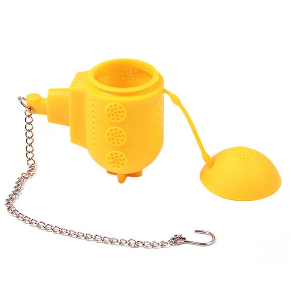 HENGSONG Mini Submarine Tea Loose Infuser Chain Filter Diffuser ...