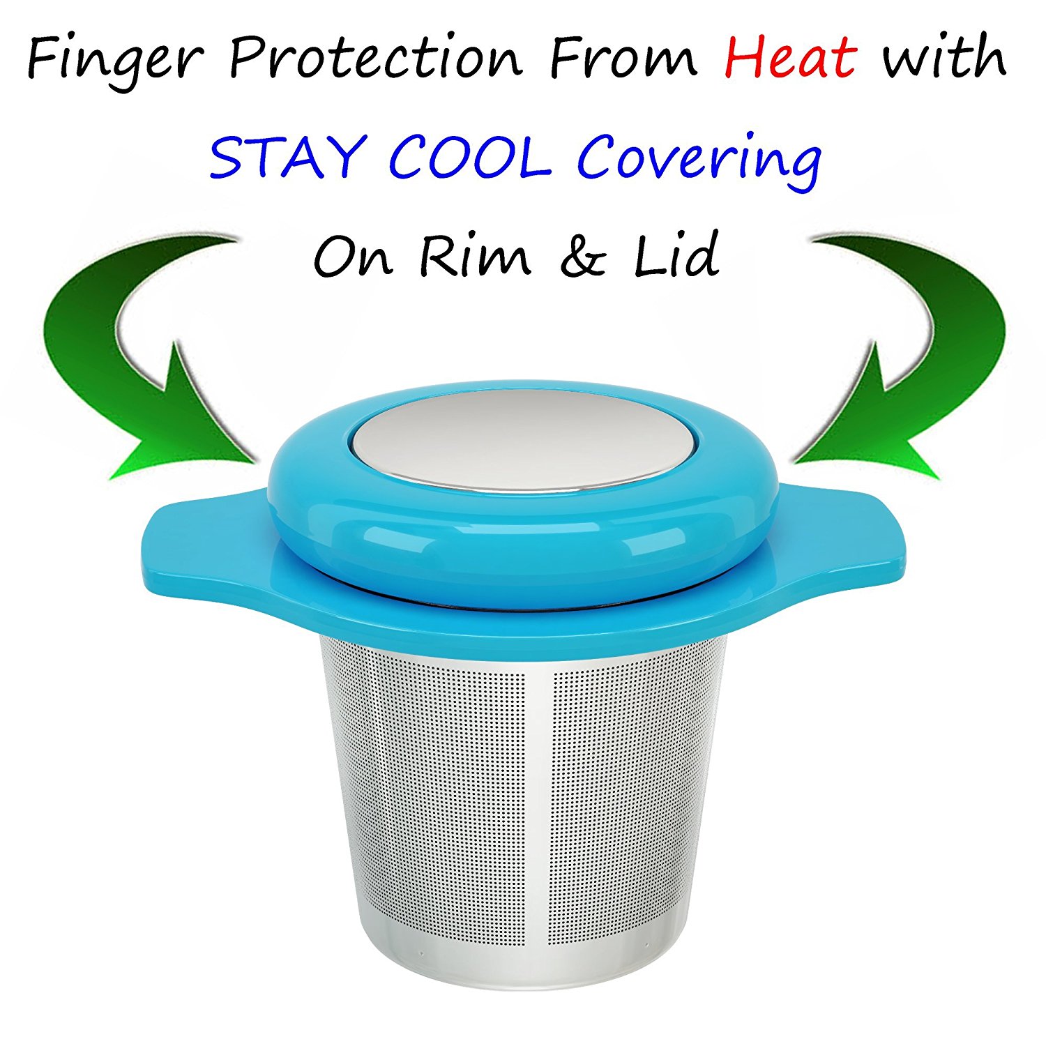 MyTea Infuser ~ Ultra Fine Loose Leaf Tea Infuser with Lid ~ Large ...