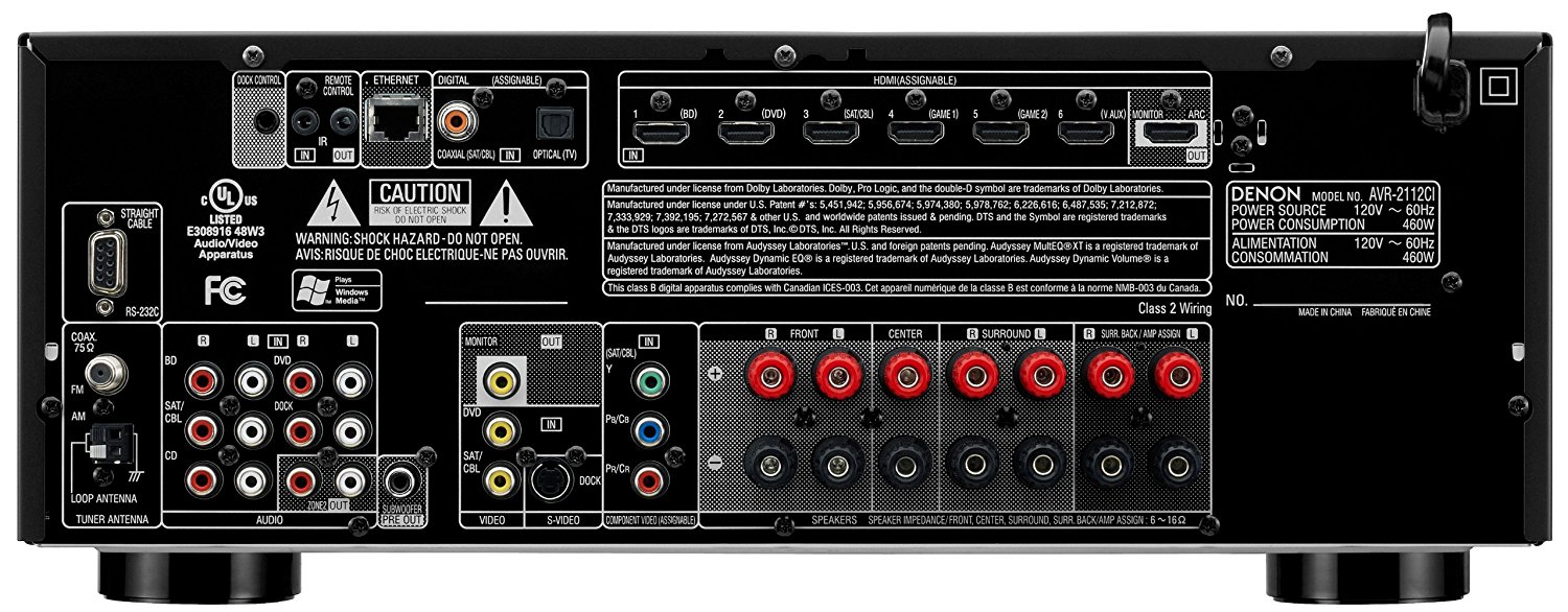 Denon AVR2112CI Integrated Network AV Surround Receiver N2 free image ...