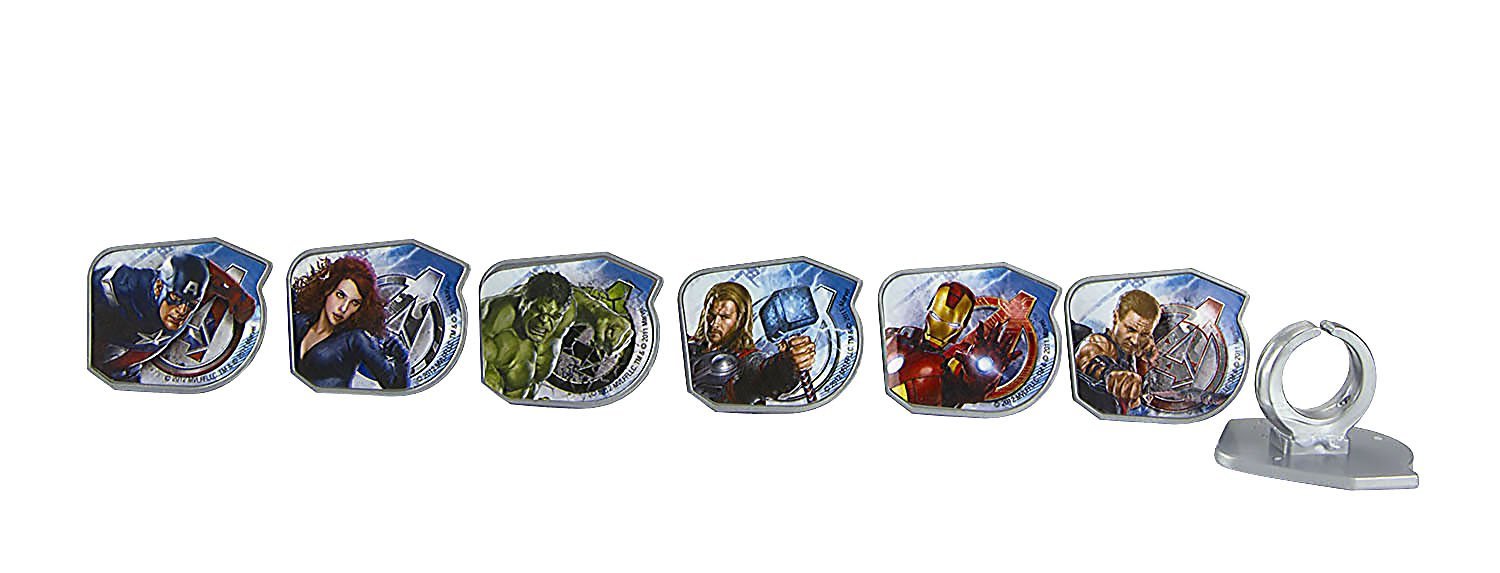 Marvel Avengers Superhero Rings Party Cake Rings or Cupcake Toppers Toy ...