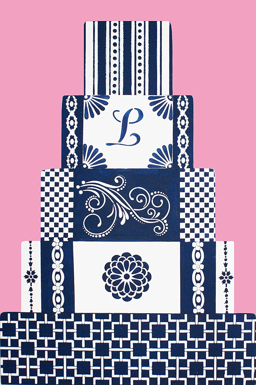 Designer Stencils C480 Five Scroll Cake Stencil Set, Beige/semi ...